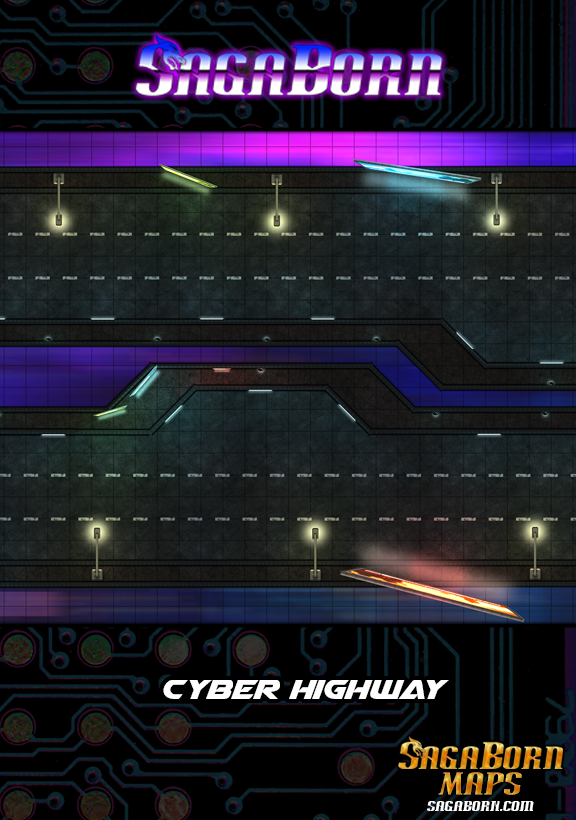 Cyber Highway - SagaBorn Cyberpunk: Cyborn