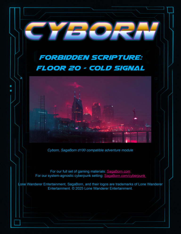 Floor 20: Cold Signal - Mission - SagaBorn Cyberpunk: Cyborn